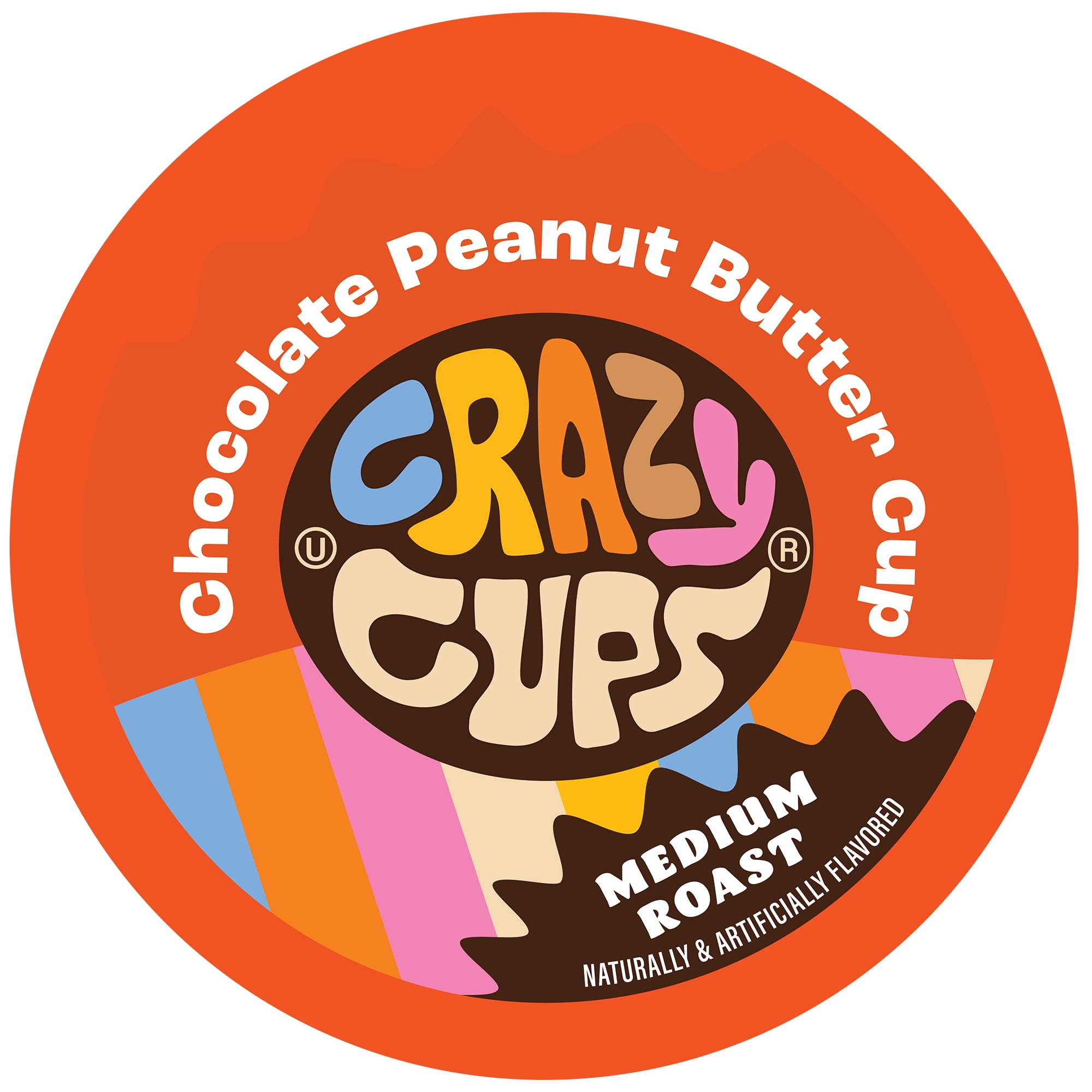 Crazy Cups Coffee Pods, Chocolate Peanut Butter, Medium Roast, 22 ...