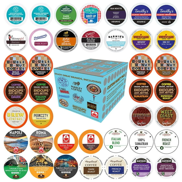 Crazy Cups Coffee Pod Variety Pack, Single Serve Cups, Original Version ...