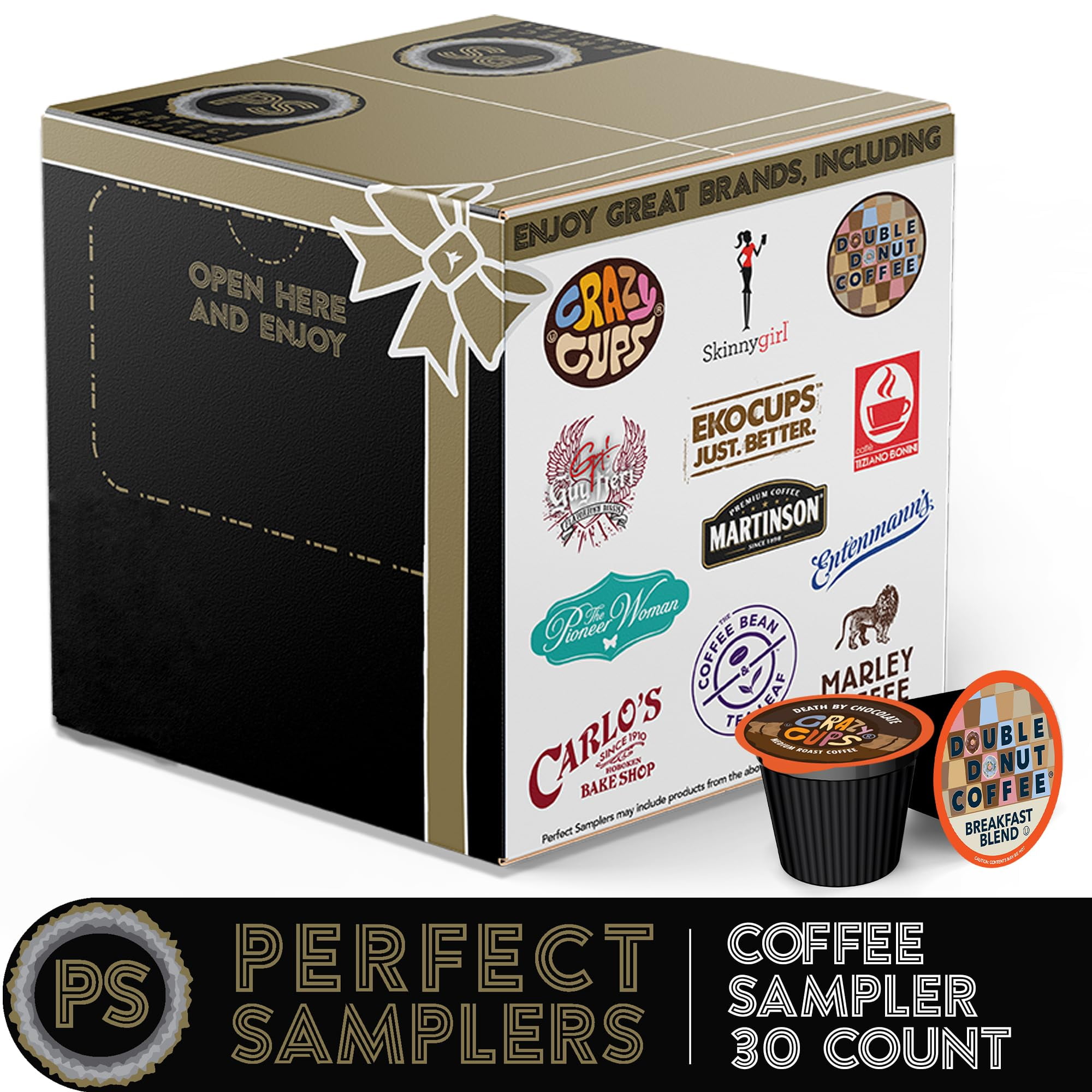 Crazy Cups Custom SCH4 Variety Pack Sampler, Assorted Single Serve Pods ...