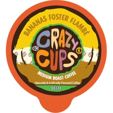 Decaf Banana Foster Flambe Flavored Coffee by Crazy Cups - Walmart.com