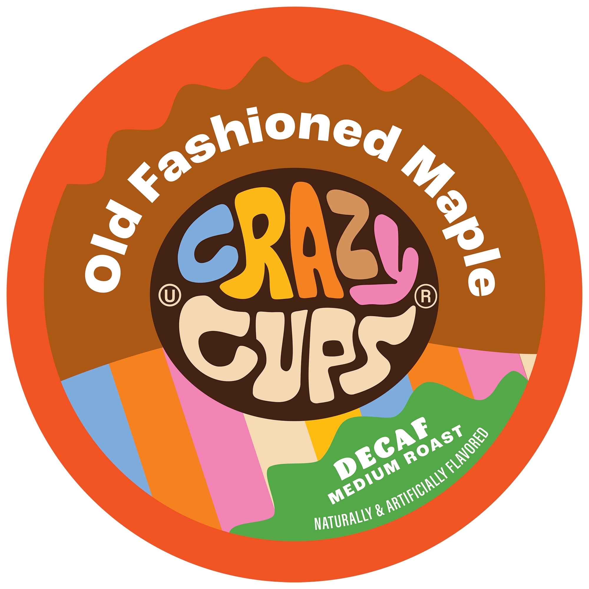 Crazy Cups Decaf Old Fashioned Maple Flavored Coffee pods, Single-Serve ...