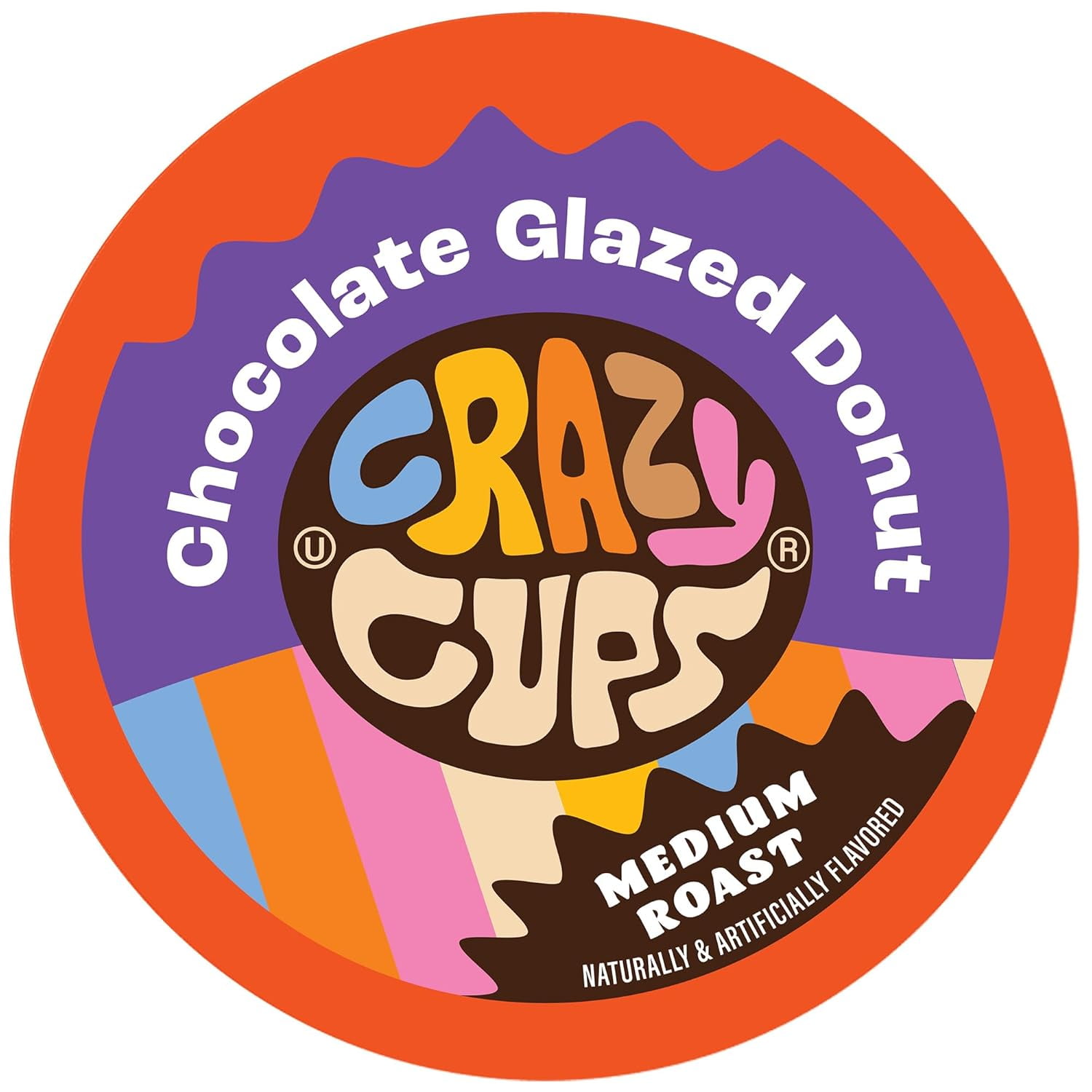 Crazy Cups Flavored Coffee Pods, Chocolate Glazed Donut, Chocolate Coffee Pods, Single Serve ...