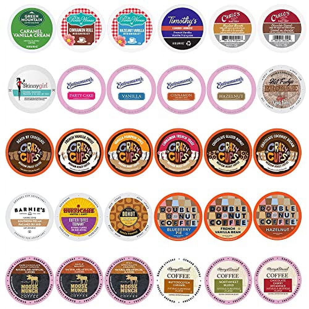 Crazy Cups Flavored Coffee Pods Variety Pack With Unique Flavors And No ...