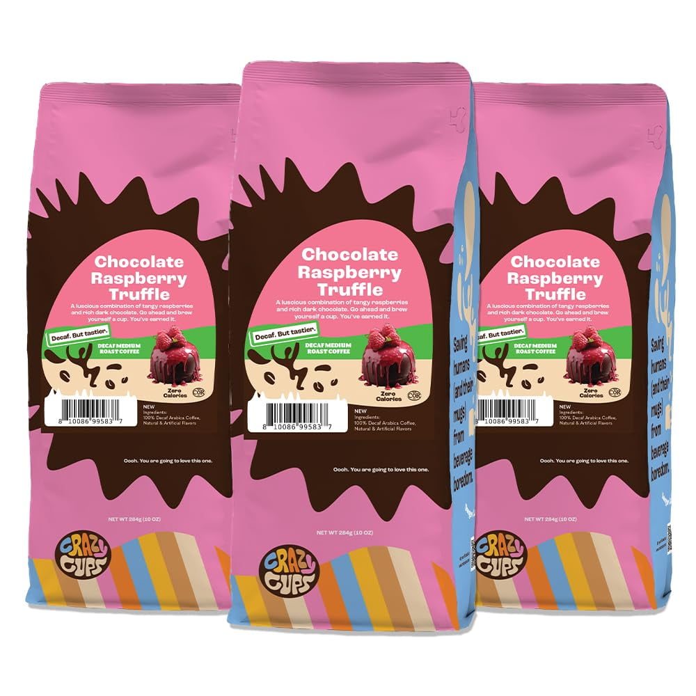 Crazy Cups Flavored Ground Decaf Chocolate Coffee, Decaffeinated ...