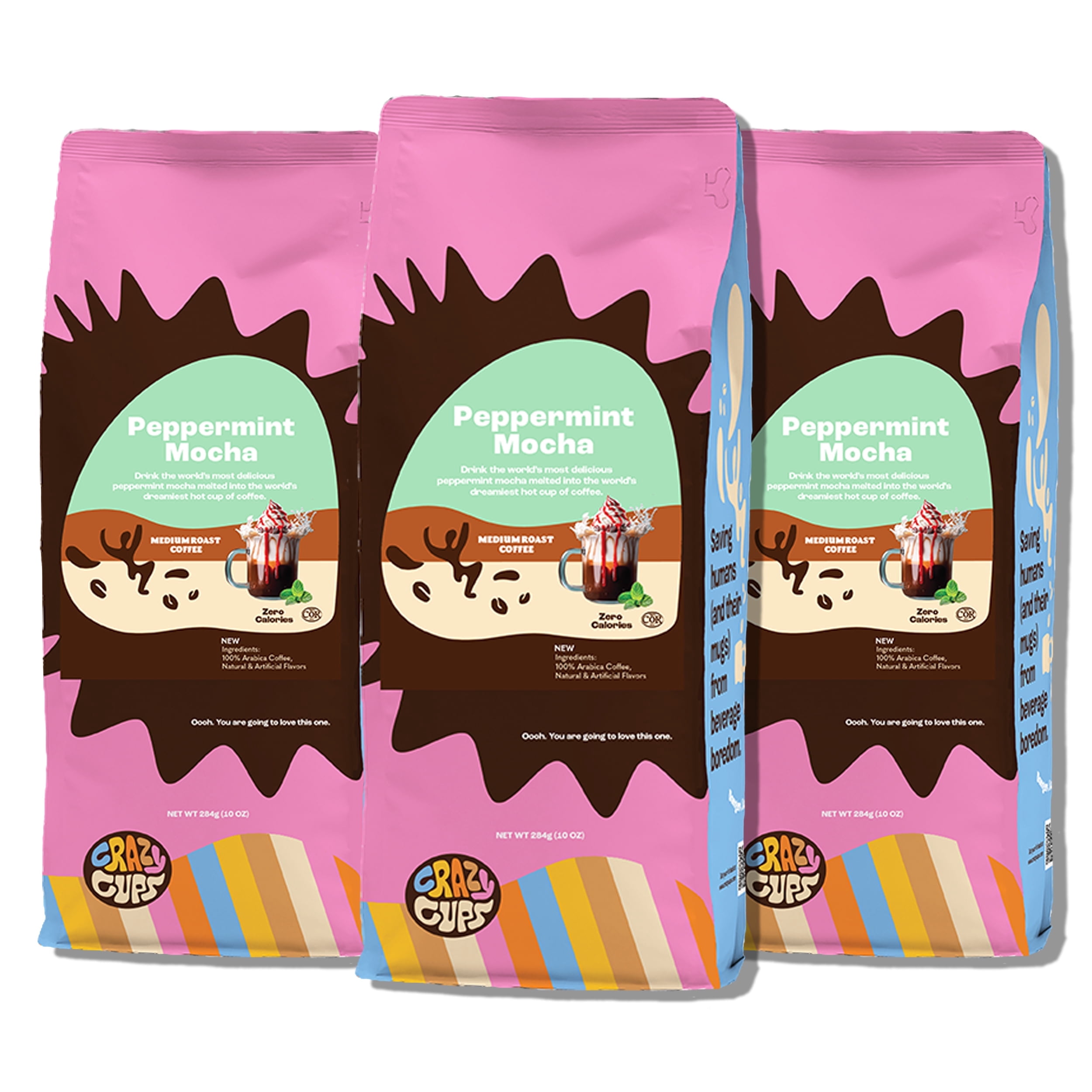 Crazy Cups Flavored Ground Peppermint Coffee, Peppermint Mocha Coffee ...