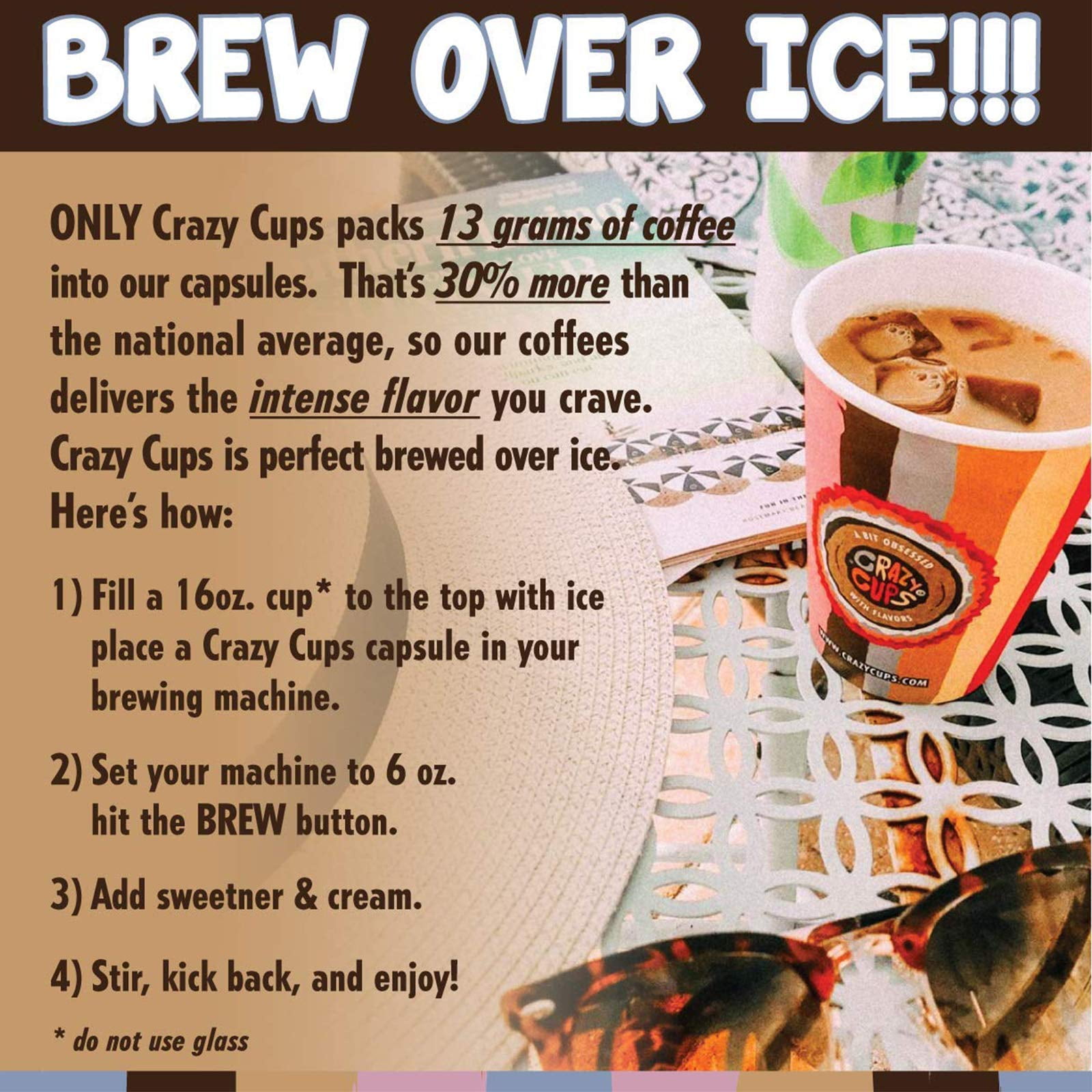 Crazy Cups Flavored SCH4 Decaf Coffee, for the Keurig K Cups Coffee 2.0 ...