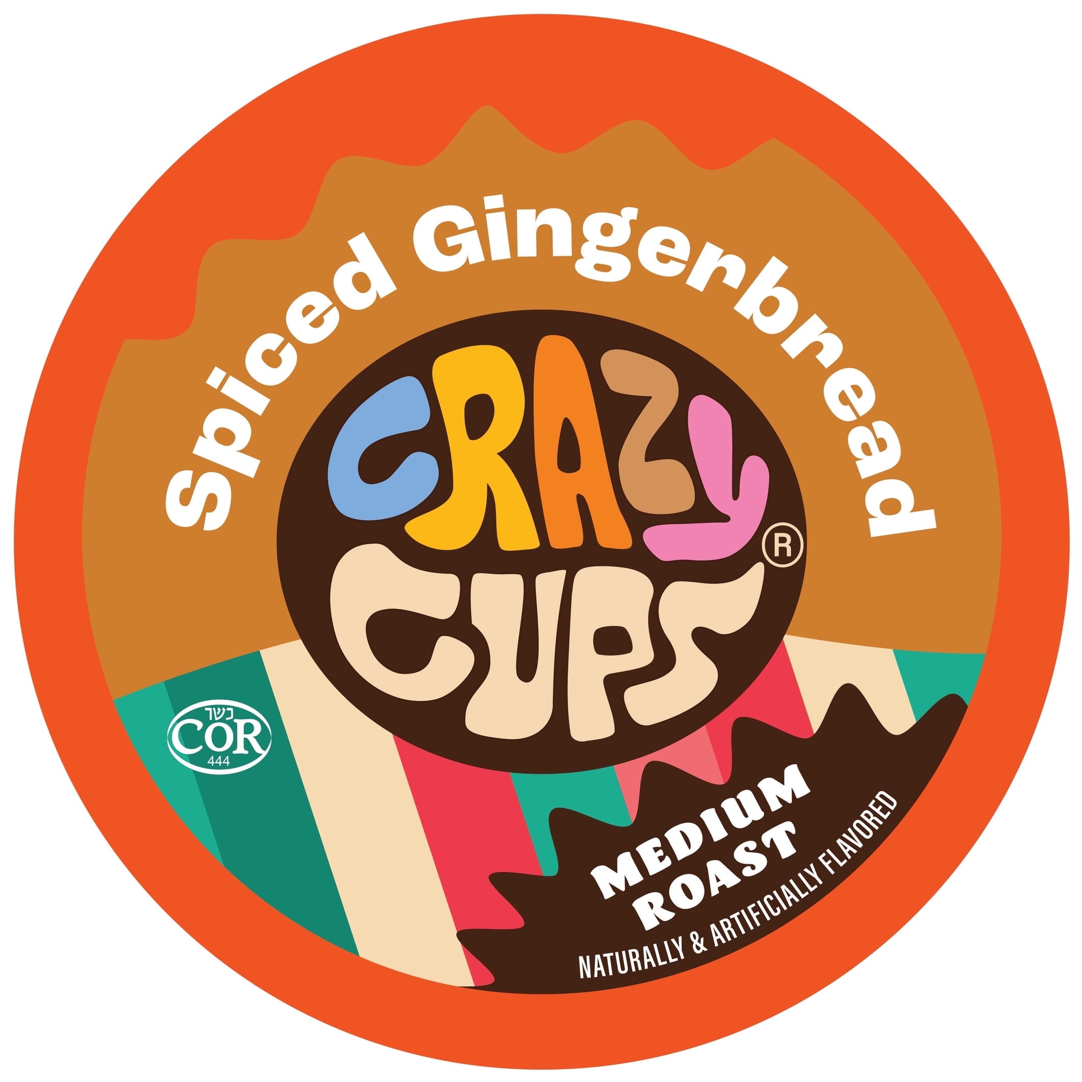 Crazy Cups Holiday Season Spiced Gingerbread Coffee Pods, Medium Roast ...