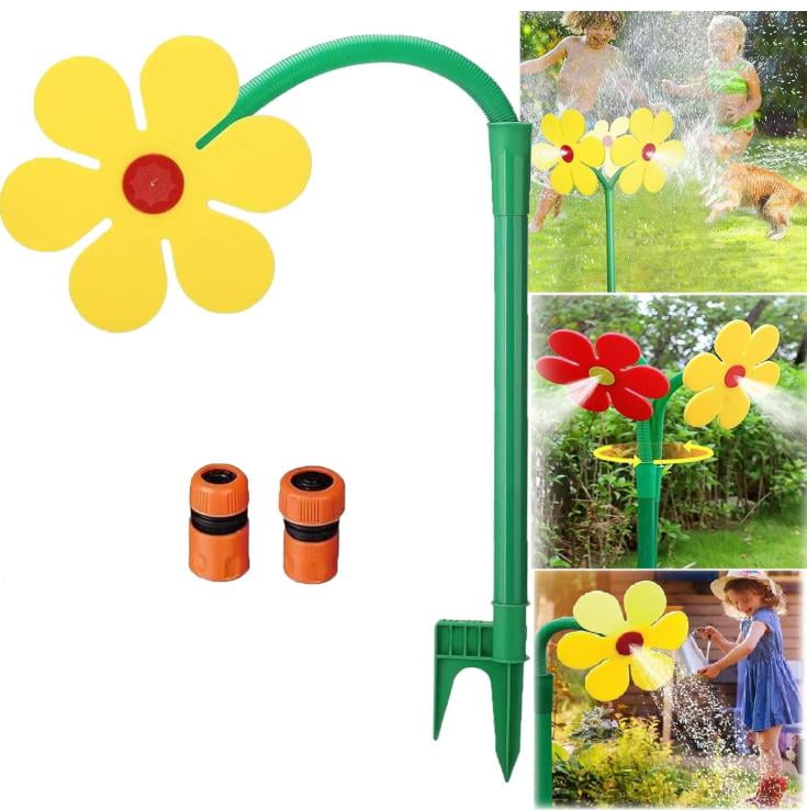 Crazy Daisy Sprinkler,360Â° Rotating Moving Garden Irrigation Tool with ...