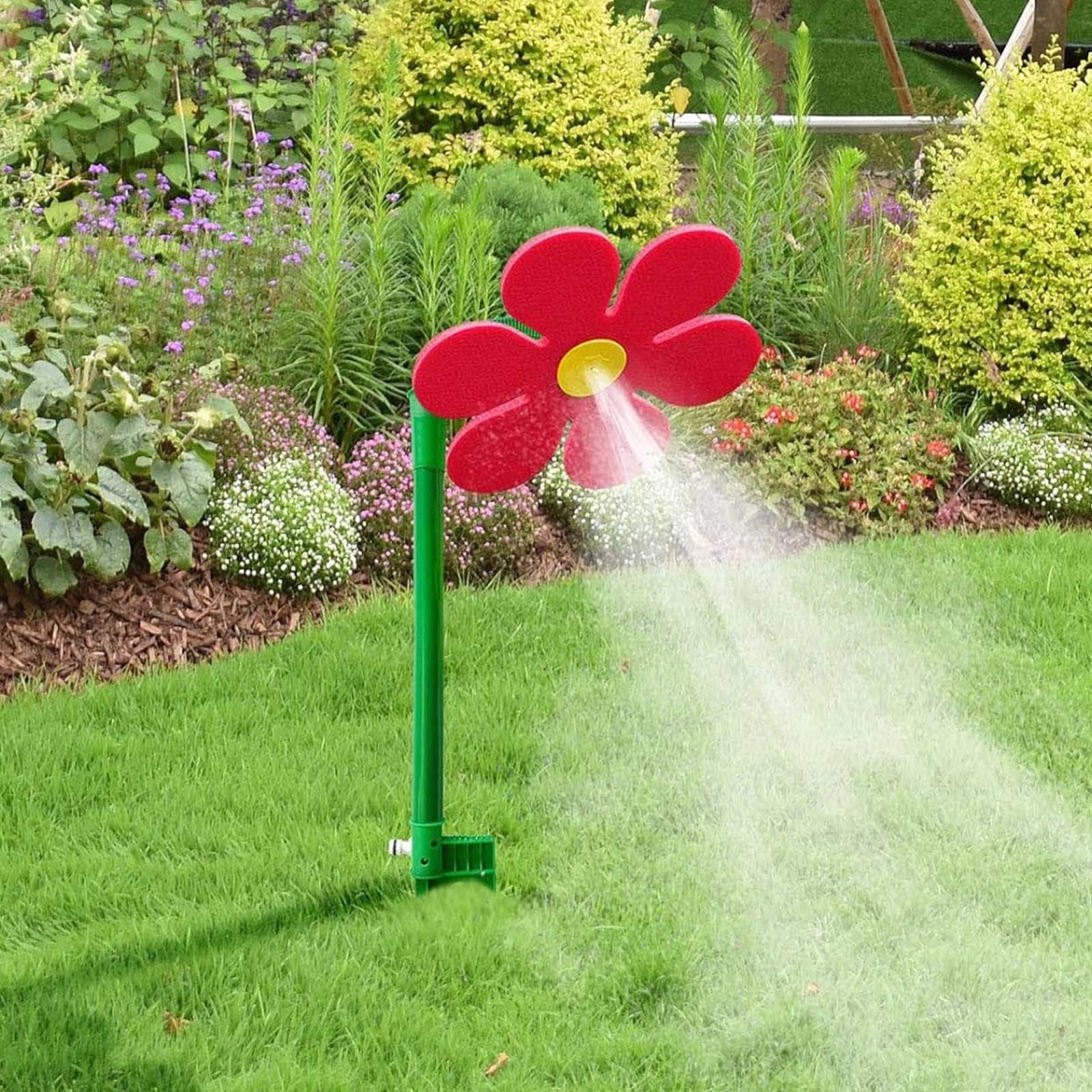 Crazy Daisy Sprinkler, 362° Rotating Dancing Flower Water Sprinkler for ...