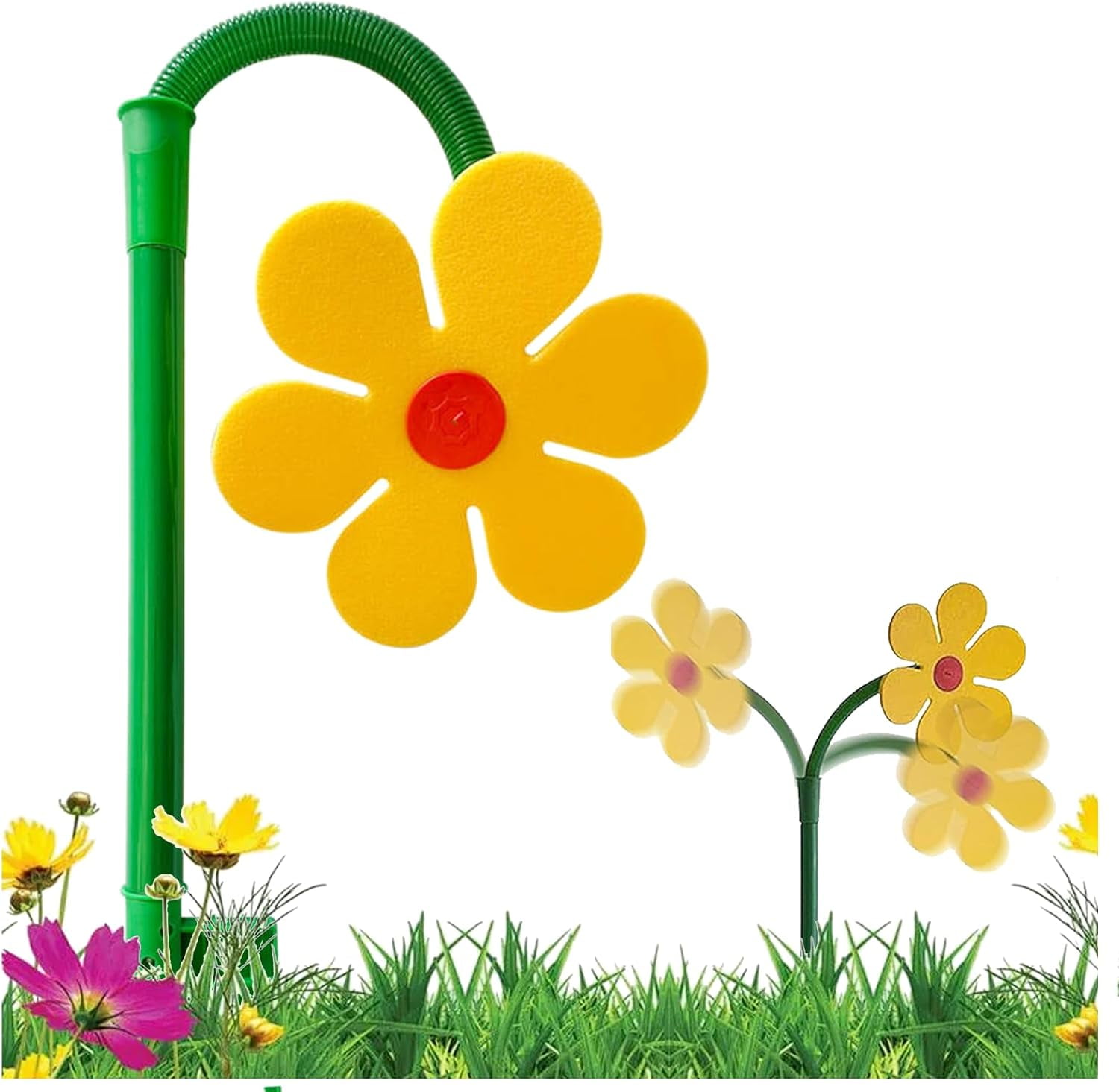 Crazy Daisy Sprinkler Crazy Dancing Flower Water Sprinkler Funny Sun ...