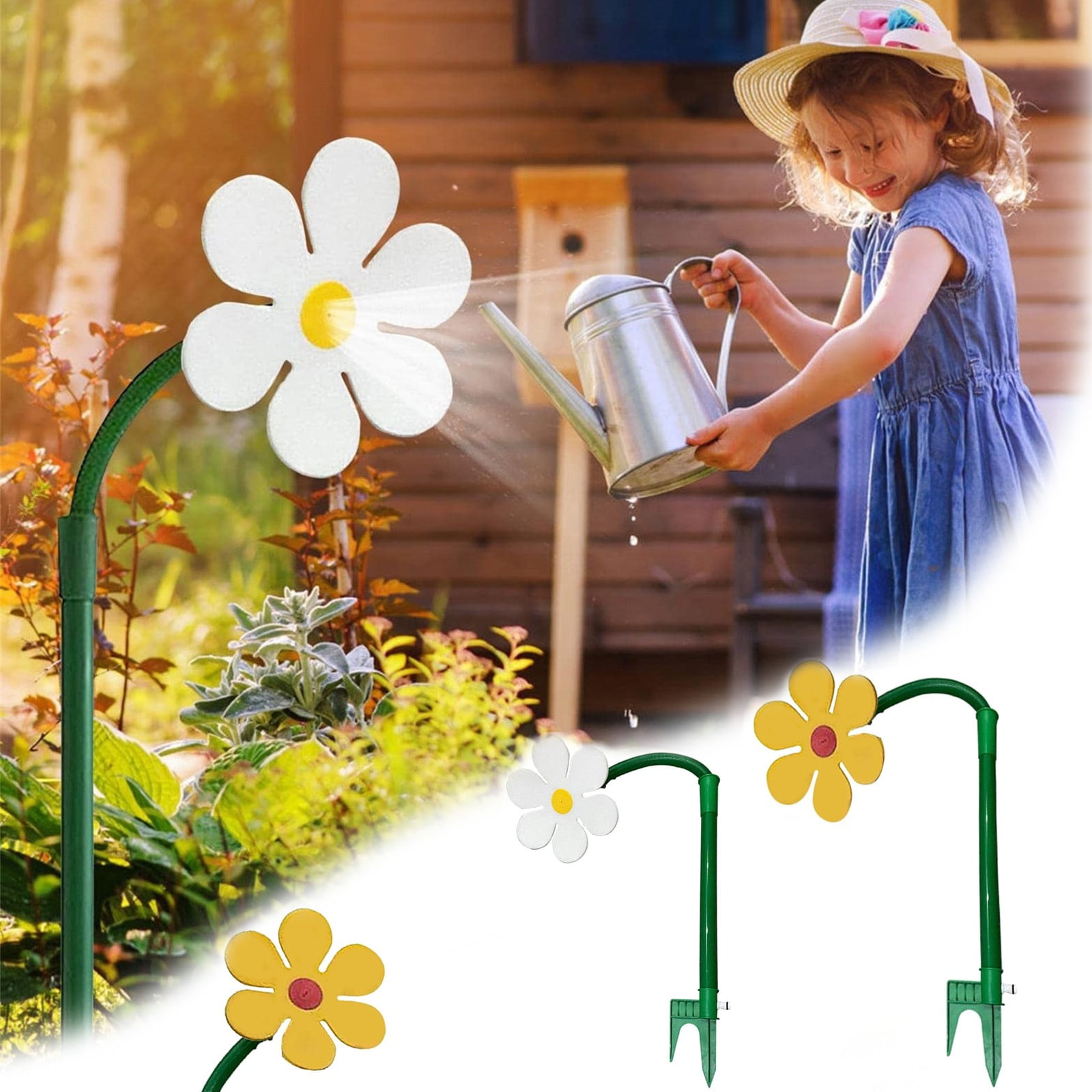 Crazy Daisy Sprinkler, Crazy Dancing Flower Water Sprinkler, Funny Sun ...