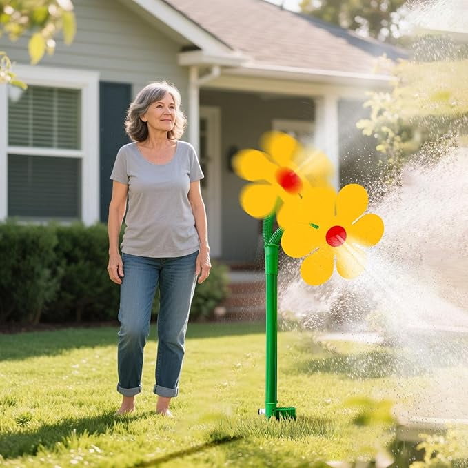 Crazy Daisy Sprinkler, Dog Sprinkler 360° Irregular Sprayingvery ...