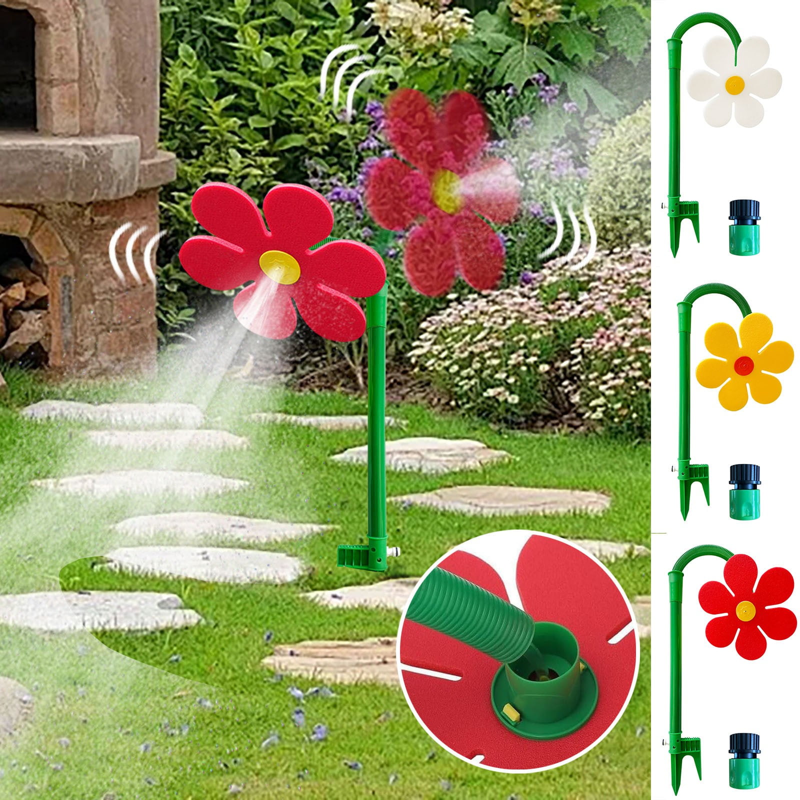 Crazy Daisy Sprinkler, Flower Sprinkler, Flower Sprinklers with ...