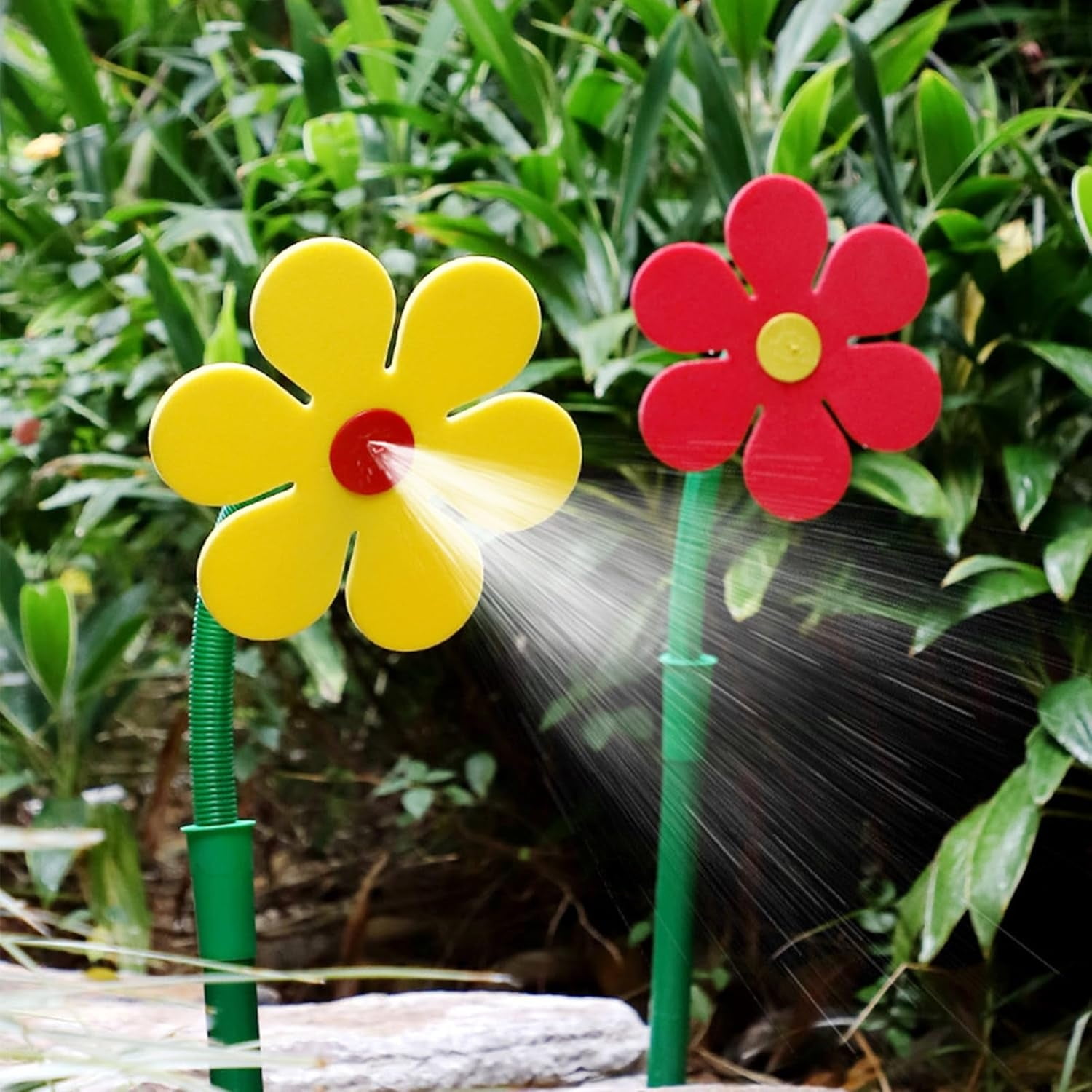 Crazy Daisy Sprinkler – Rotating Decorative Flower Water Feature ...