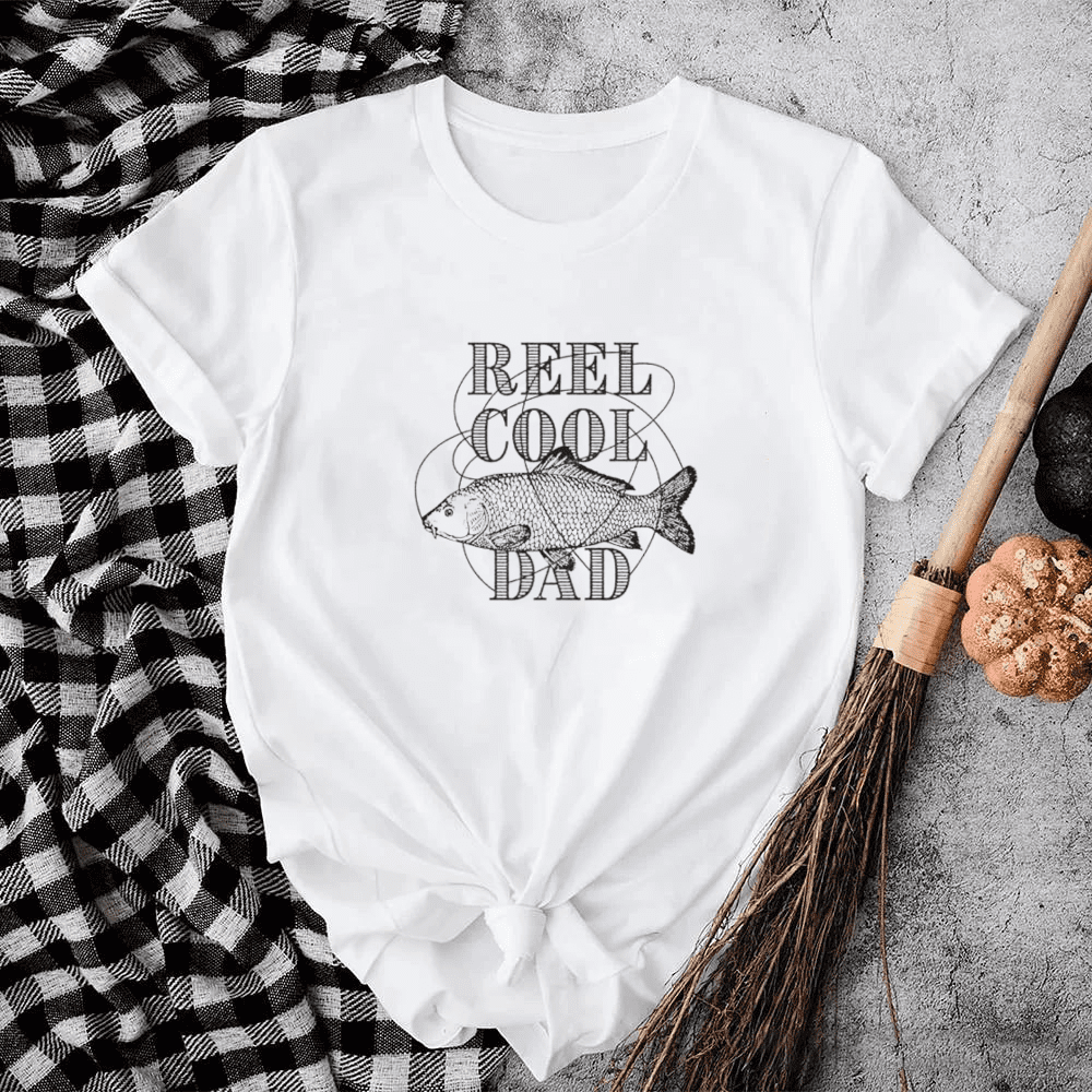 Crazy Dog Dad Fishing Humor Fathers Day Hooked On Dad Angler Quote ...