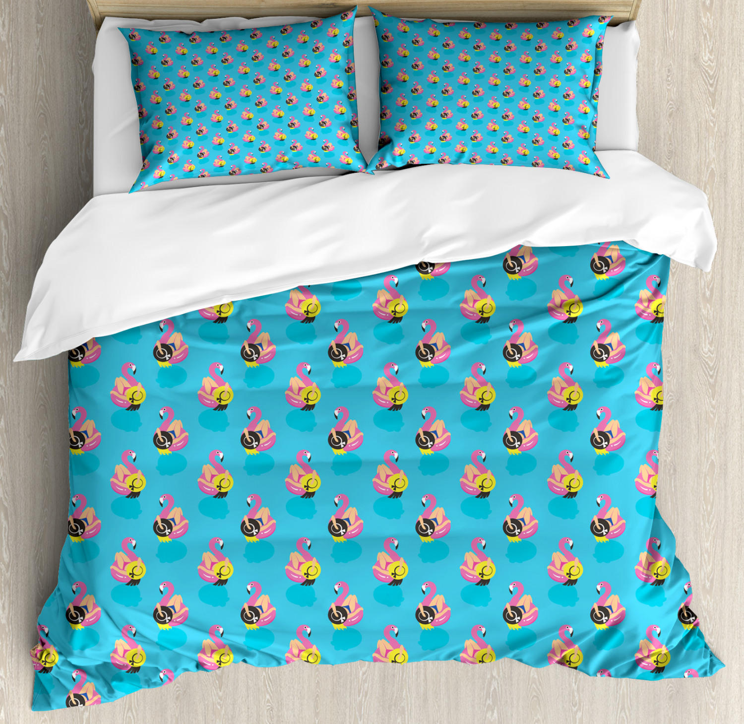 Crazy Duvet Cover Set Queen Size, Summer Season Holiday Themed ...