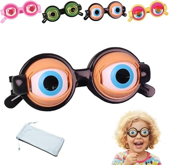 Crazy Eyes Glasses, Kinetic Crazy Eyes Glasses with Manual Blink Action ...