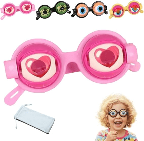 Crazy Eyes Glasses, Kinetic Crazy Eyes Glasses with Manual Blink Action ...