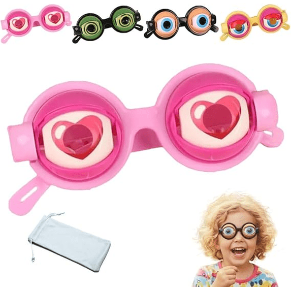 Crazy Eyes Glasses, Kinetic Crazy Eyes Glasses with Manual Blink Action ...