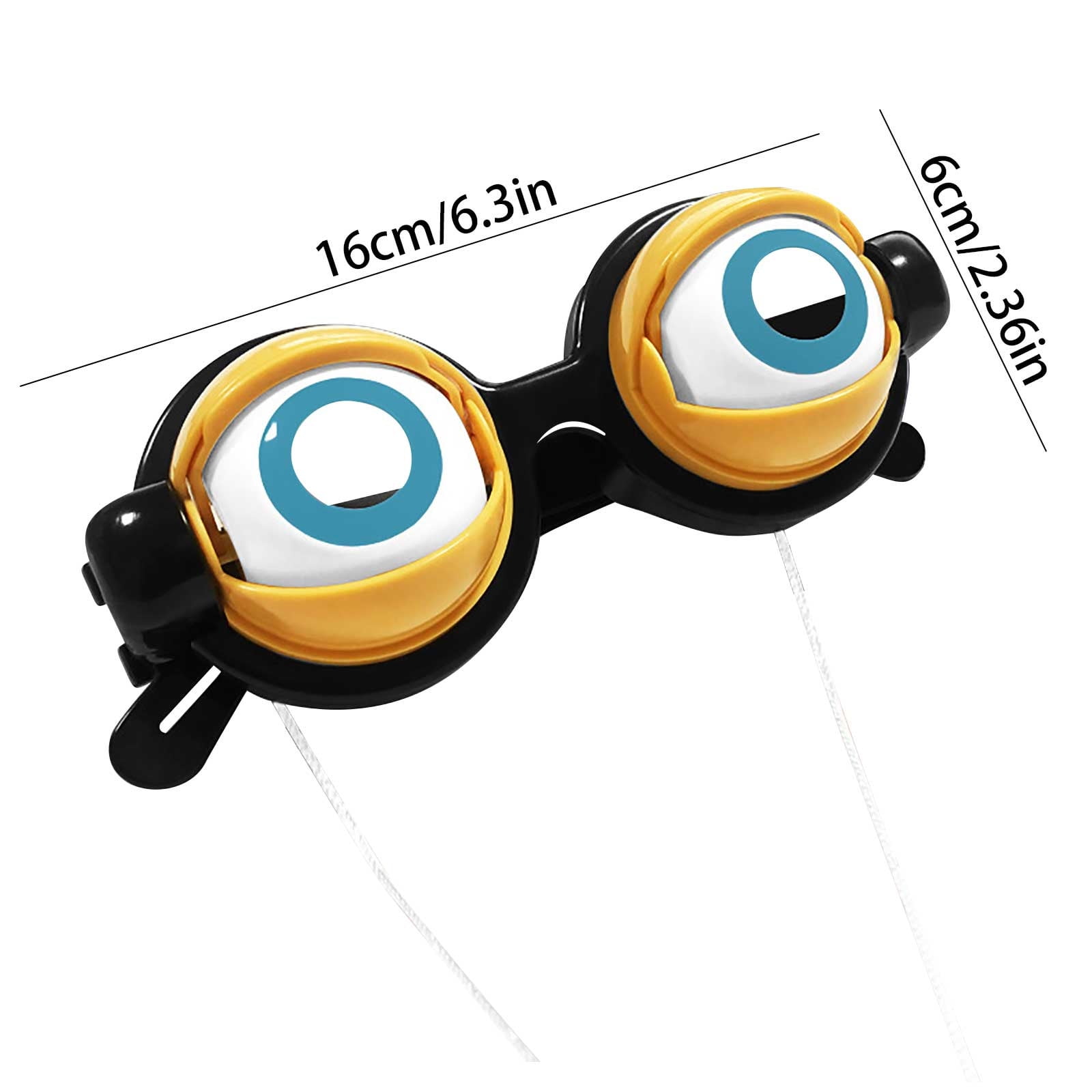 Crazy Funny Eyeglasses Prop, Pull String Blinking Novelty Glasses ...