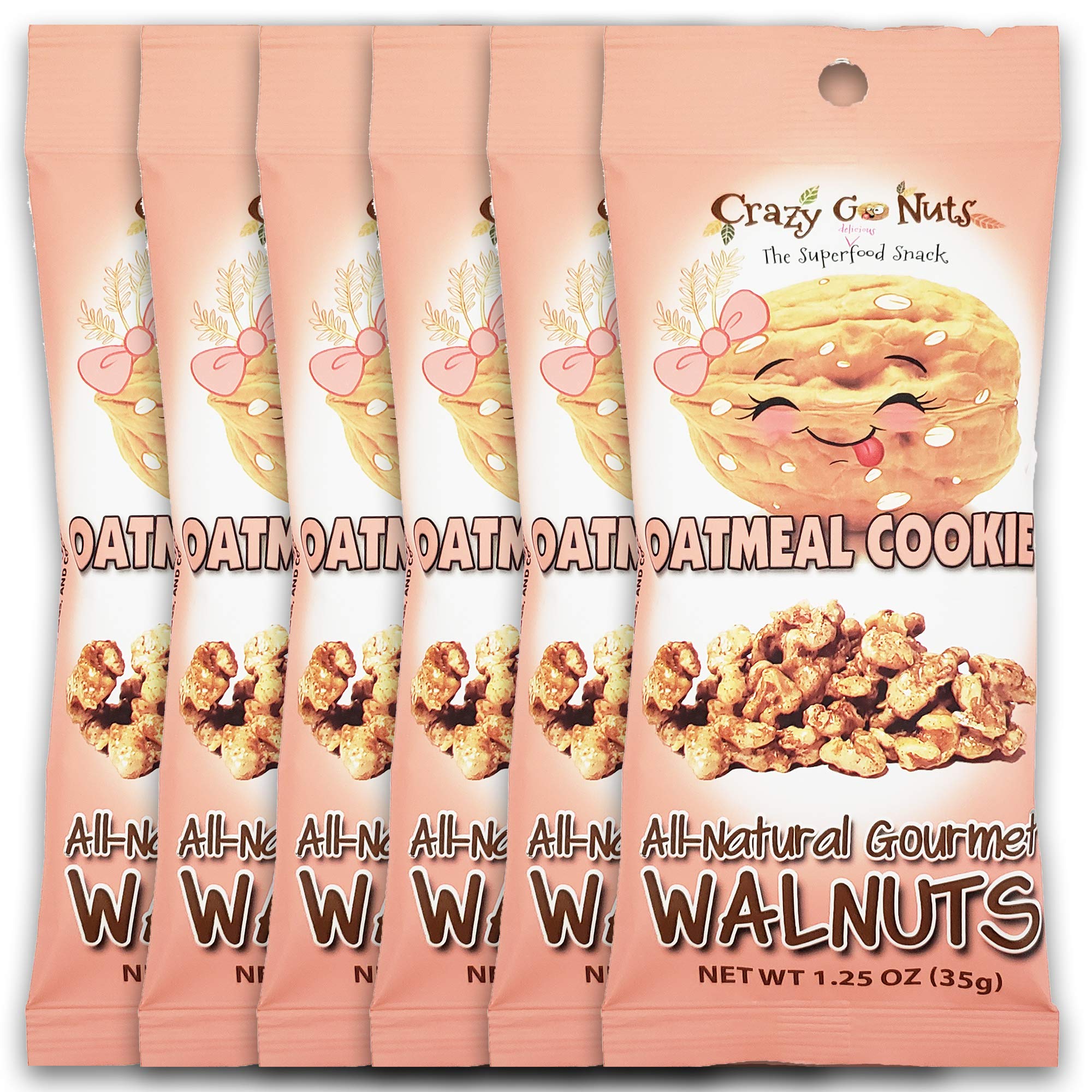 Crazy Go Nuts FEV6 Walnuts Oatmeal Cookie - Glazed Walnuts, Healthy ...
