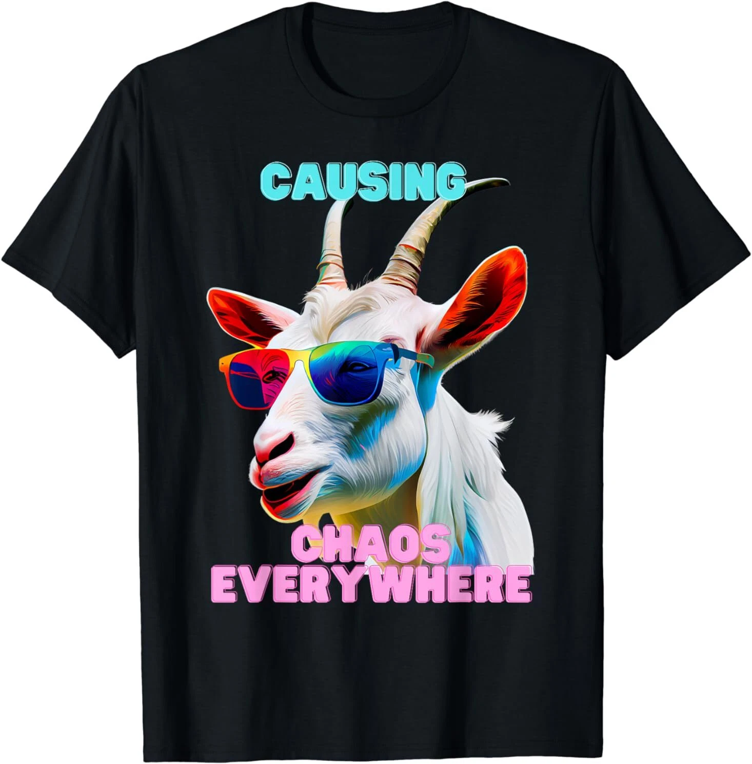 Crazy Goat Design Idea Tee, Vintage T-Shirt - All Sizes S-5Xl, Gategoo ...