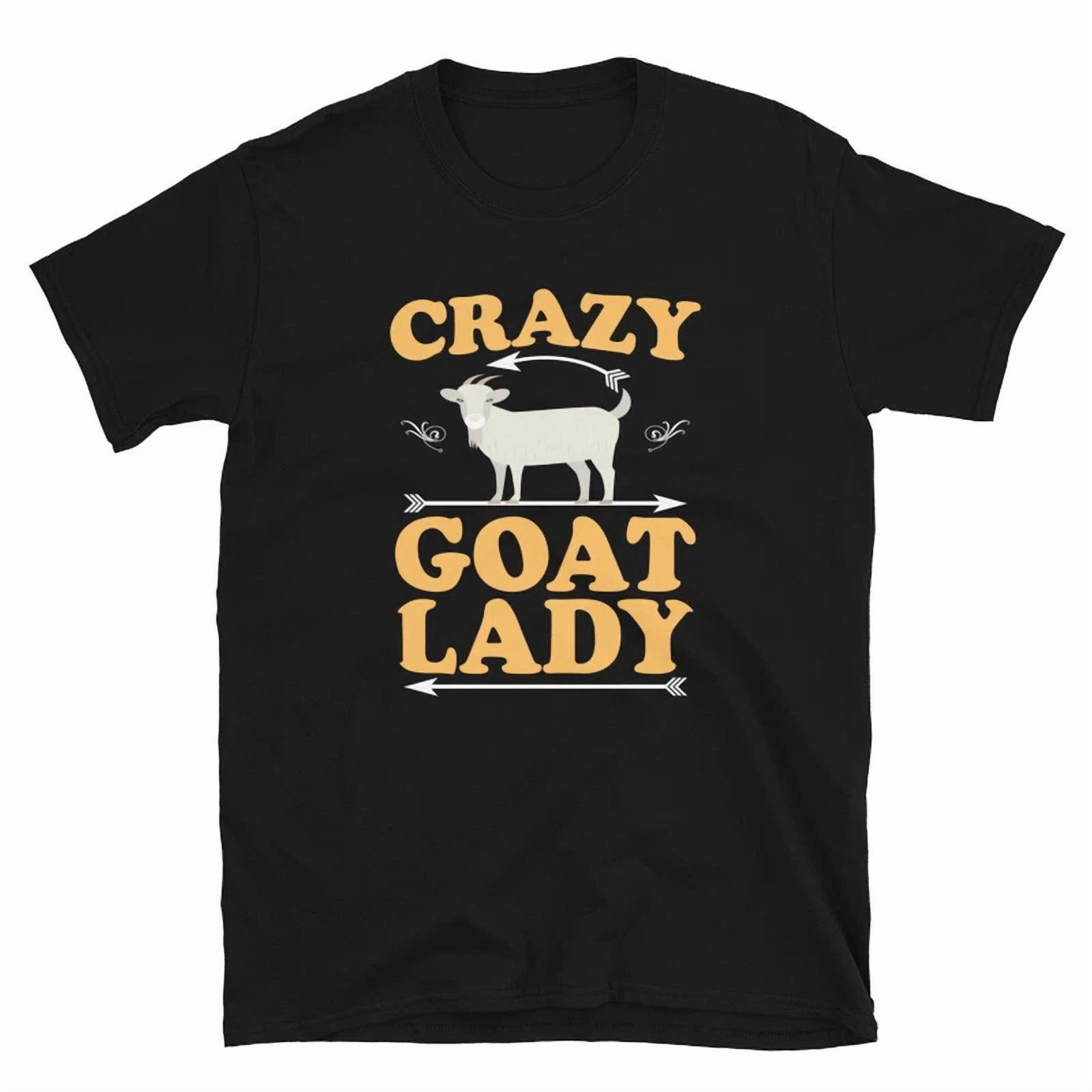 Crazy Goat Lover Animal Fan Graphic Novelty Souvenir Gift Top TShirt ...