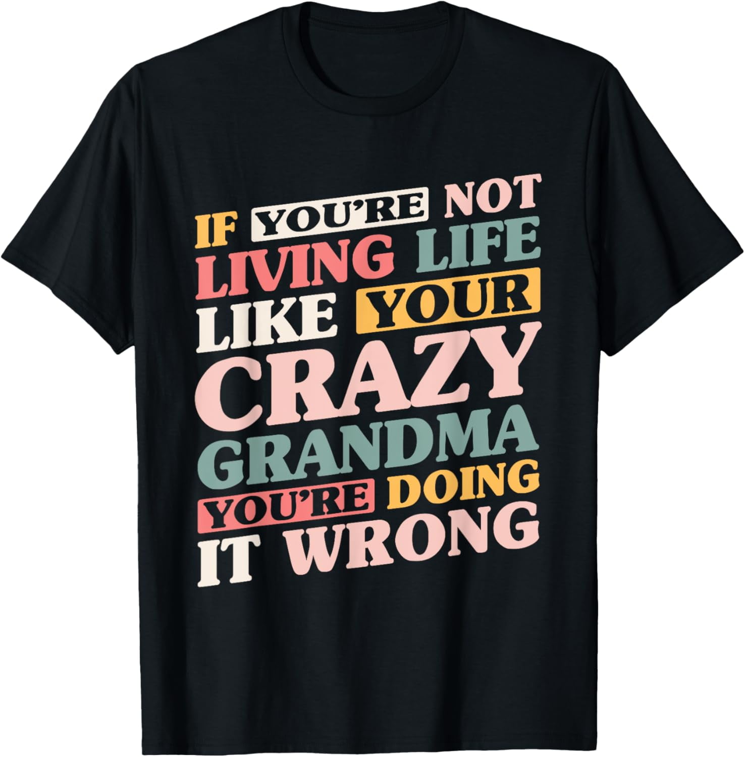 Crazy Grandma Granny Nana Grandmother T-Shirt - Walmart.com