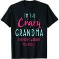 t-shirt Funny Grandmother Novelty For Crazy Grandma T-Shirt mens，black ...