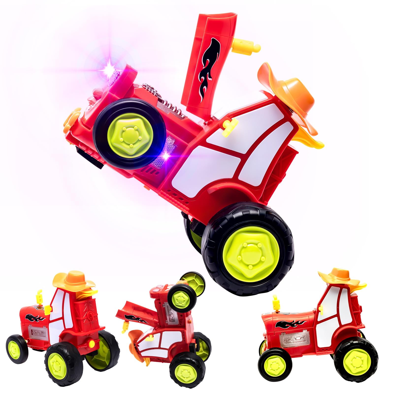 Crazy Jumping Car Toys- Remote Control Truck with Light & Music ...