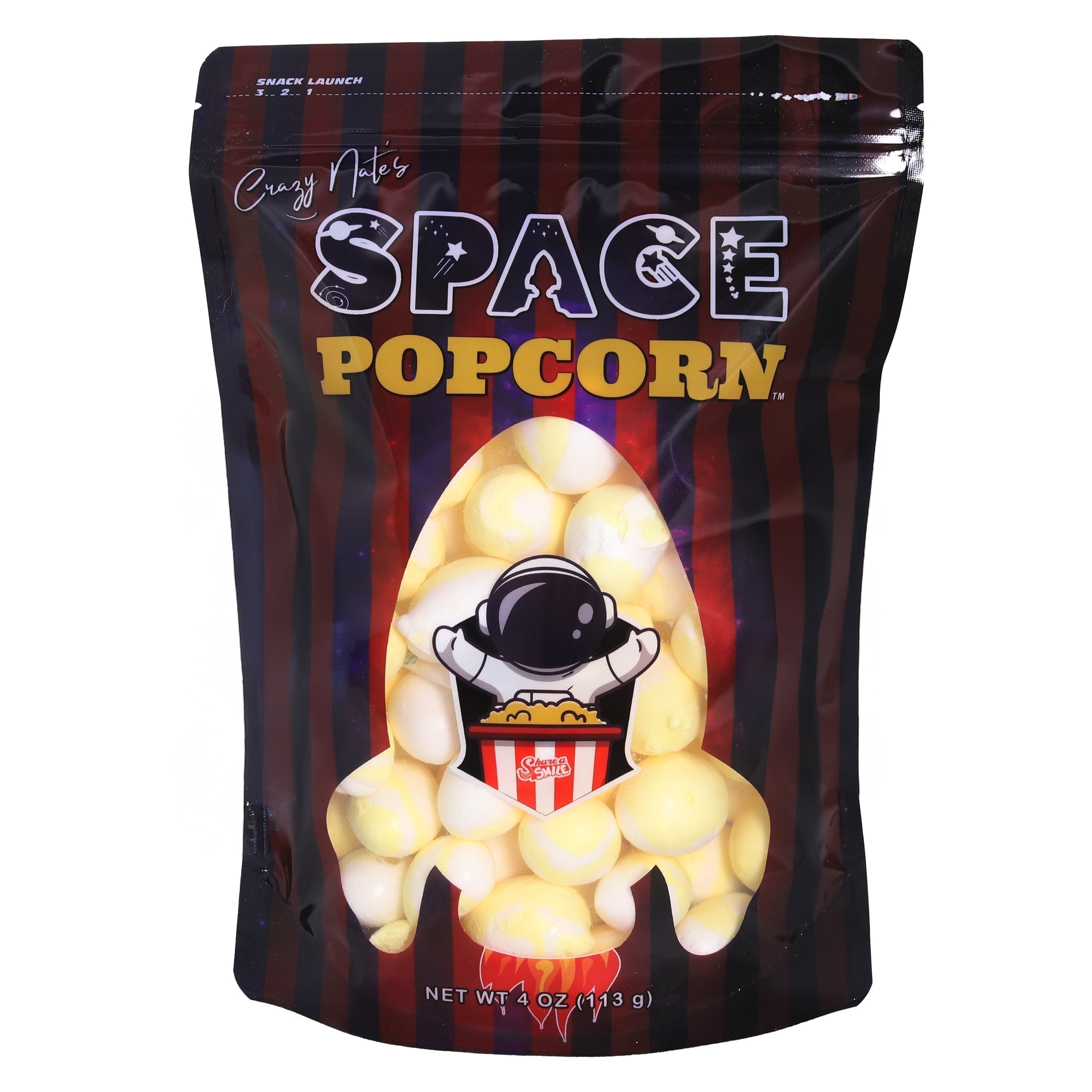 Crazy Nate's Space Popcorn™ - Freeze-Dried Butter Popcorn Taffy ...
