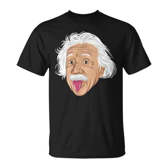 Crazy Professor Of Physics Albert Einst Shows Tongue TShirt - Walmart.com