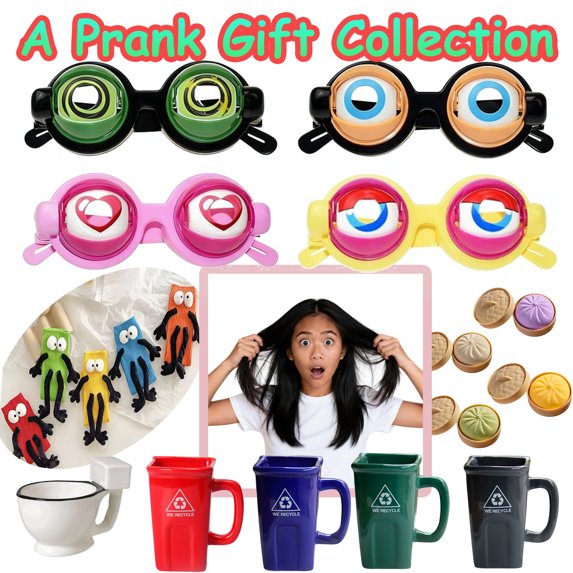 Crazy Pull Line Glasses Funny Cheering Props, Wacky Novelty Party ...