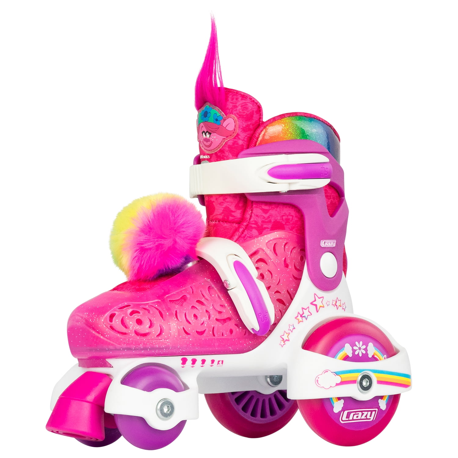 Crazy Skates Trolls Klip Klop Size Adjustable Roller Skates - Featuring ...