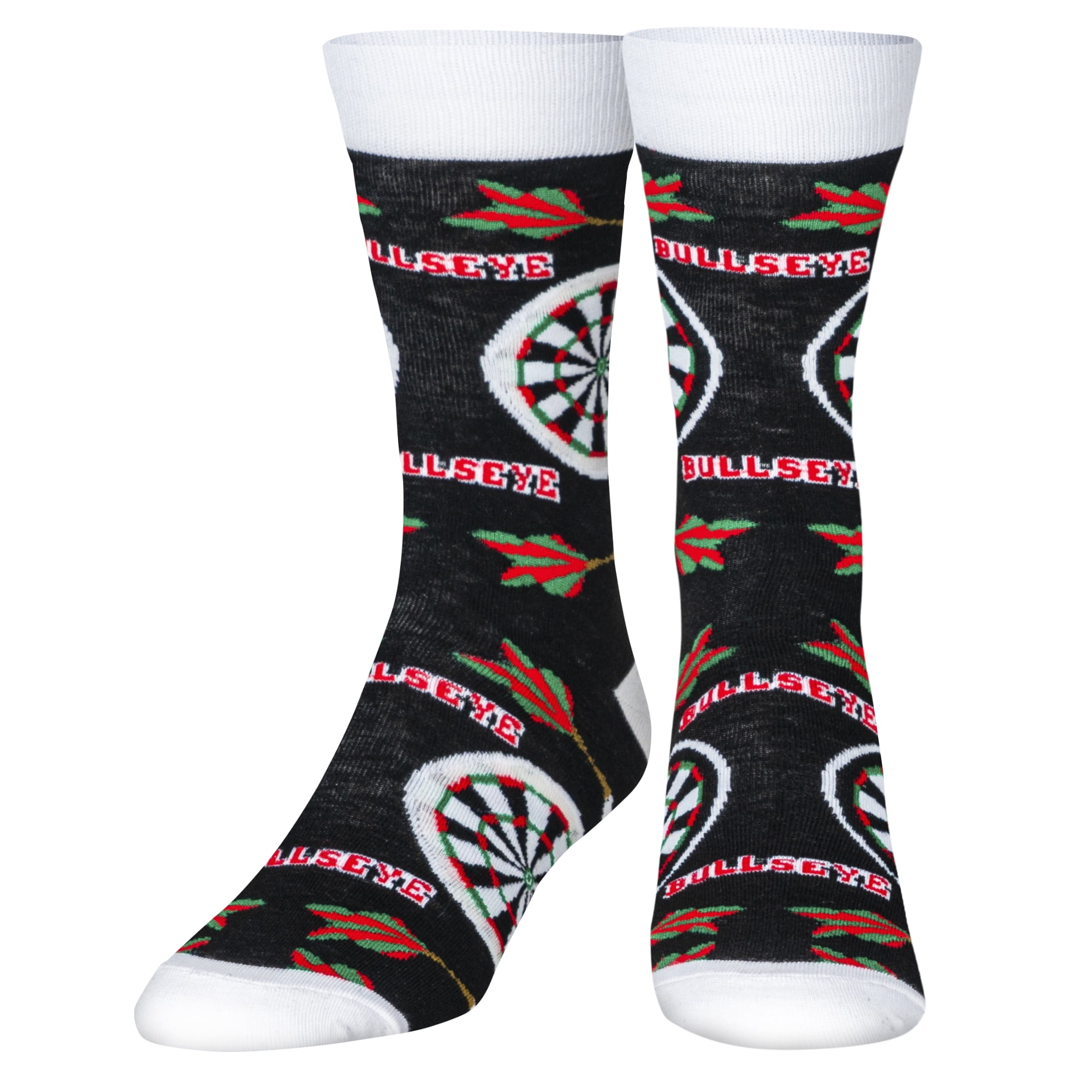 Crazy Socks Bullseye Fun Print Novelty Crew Socks for Men - Walmart.com