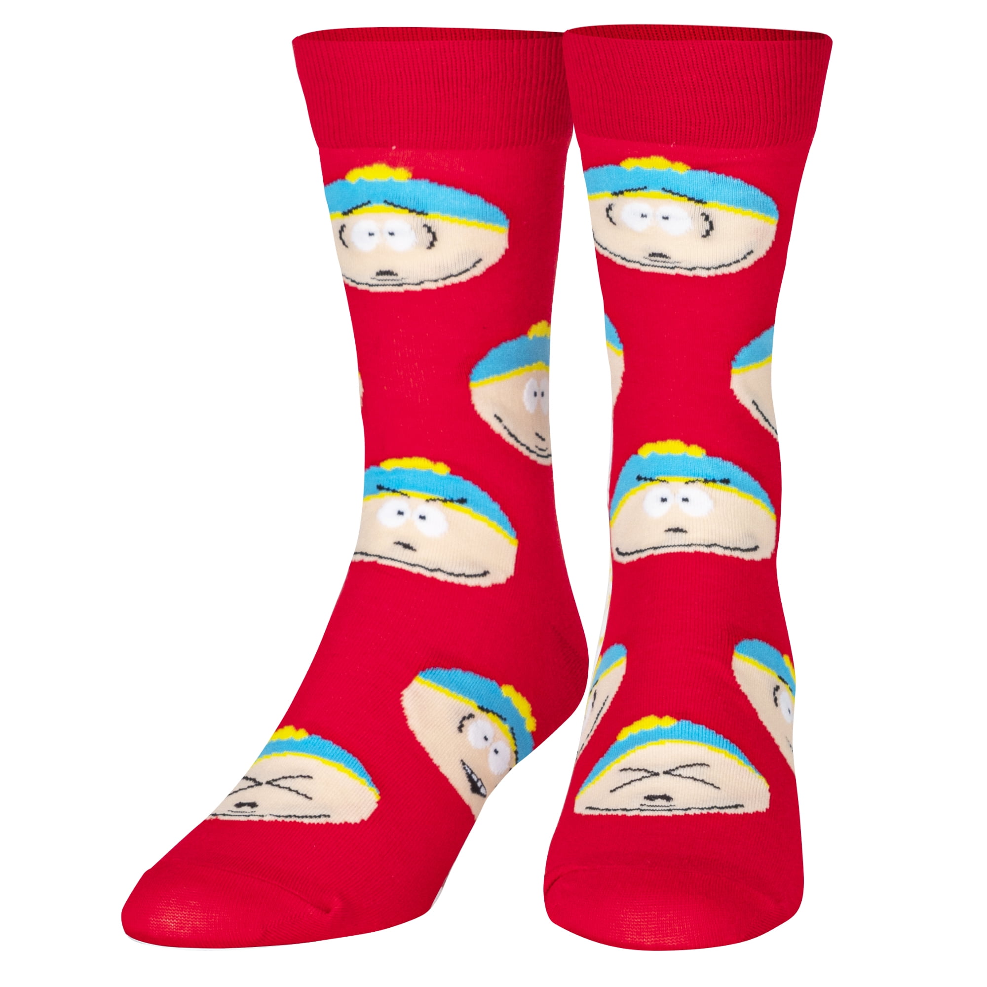 Crazy Socks Cartman Faces Fun Print Novelty Crew Socks for Men ...