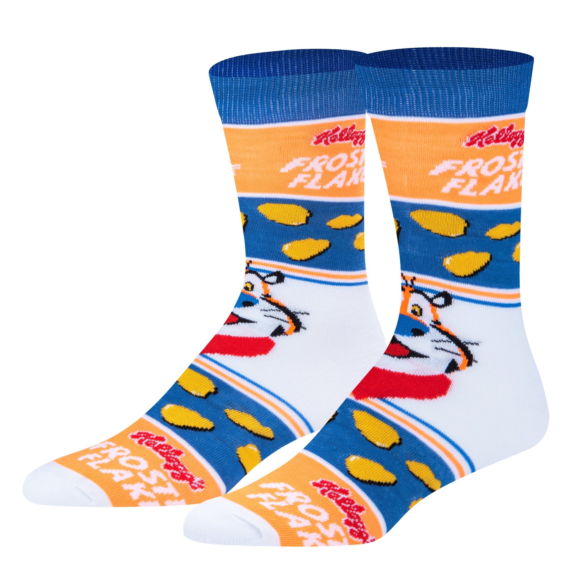 Crazy Socks, Frosted Flakes & Tony The Tiger, Men's Crew Socks Novelty ...