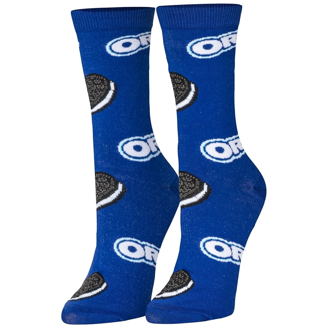 Adult Fun Novelty Oreo Cookies Graphic Print, Crazy Socks, Crew Length ...
