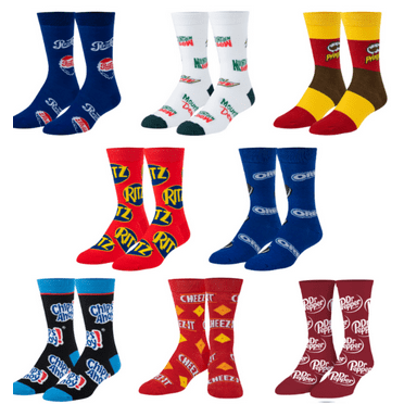 Moyel Men's Crazy Fun Dress Crew Socks, Size 7-13, Funky Novelty Gifts ...