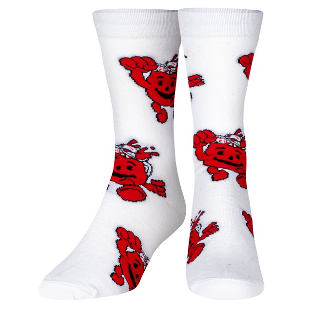 Odd Sox Crazy Socks Kool Aid Man Fun Print Novelty Crew Socks for Men ...
