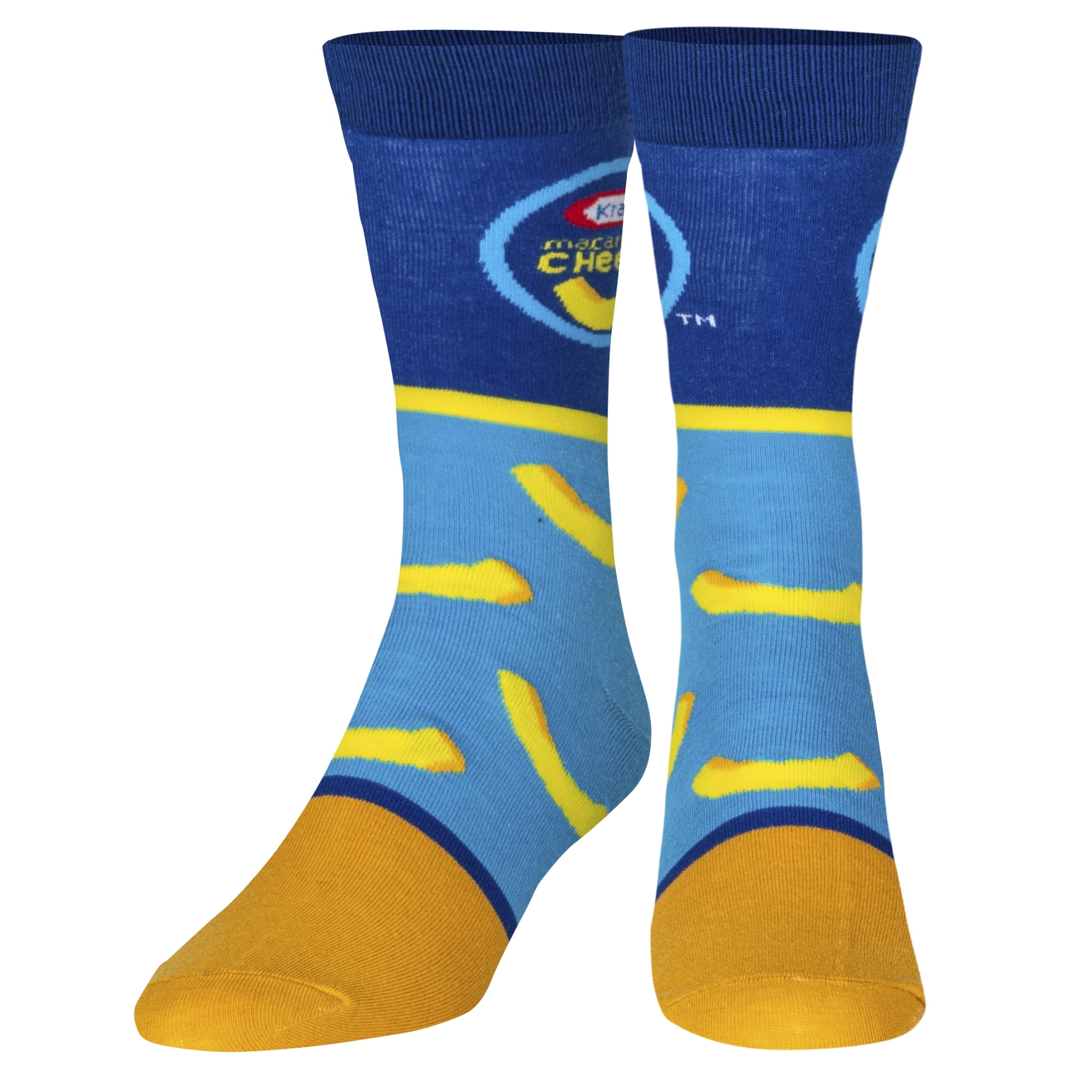 Crazy Socks Kraft Macaroni & Cheese Crew Socks Licensed Cheesy Socks ...