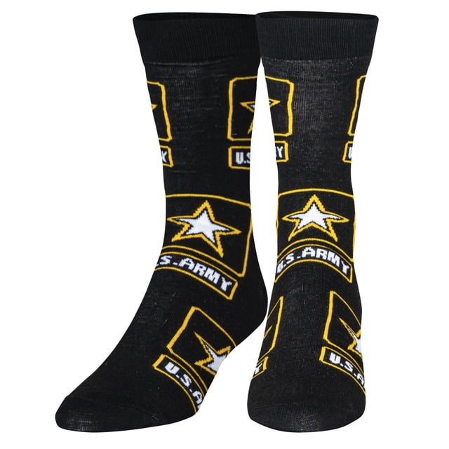 Crazy Socks US Army Fun Print Novelty Crew Socks for Men - Walmart.com