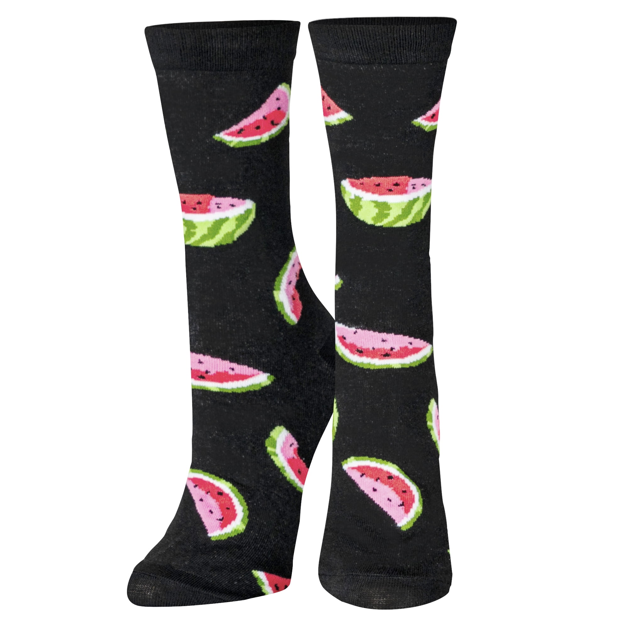 Crazy Socks Watermelon Fun Print Novelty Crew Socks for Women - Walmart.com