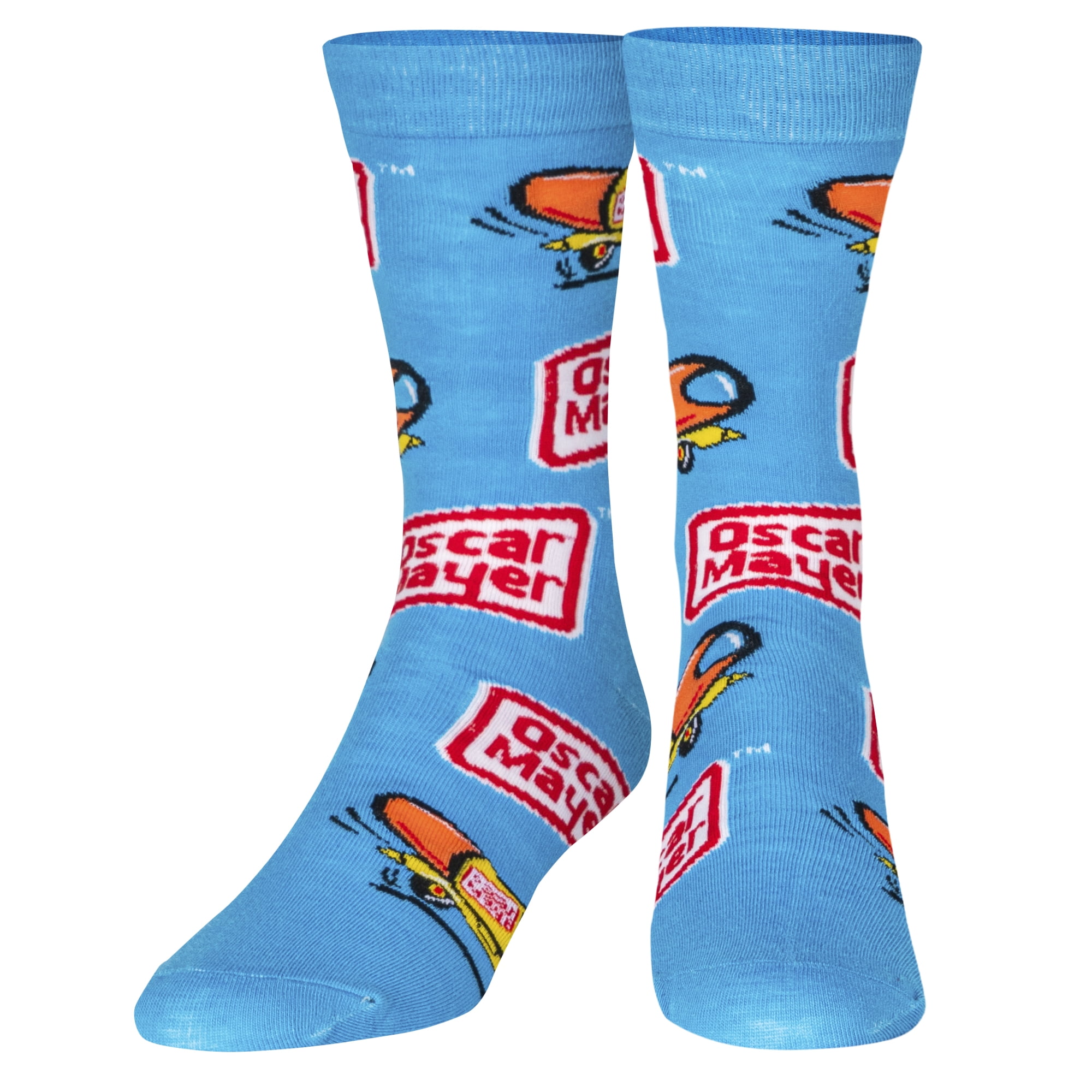 Adult Happy Dress Silly Fun Crew Socks - Weinermobile Print Novelty ...
