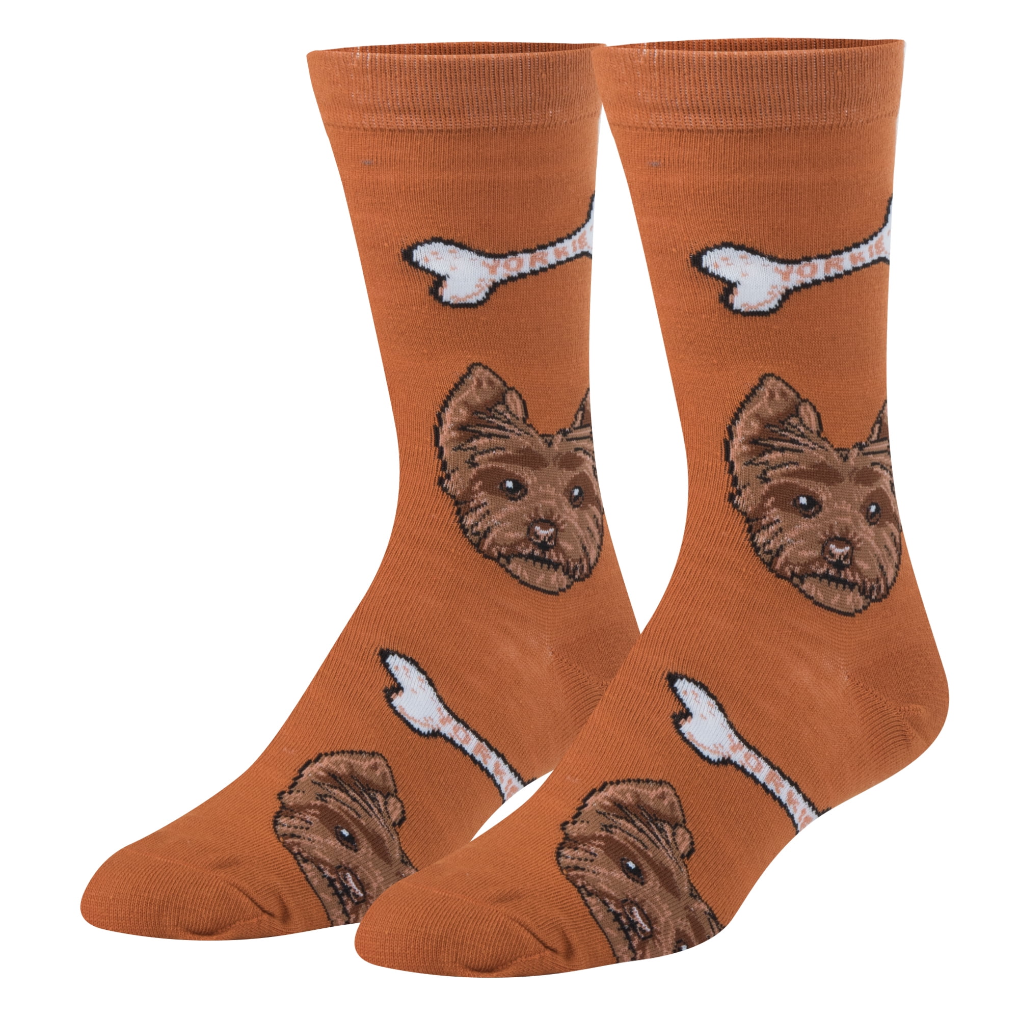 Crazy Socks, Womens, Animals, Yorkie, Crew Socks, Novelty Silly Fun ...