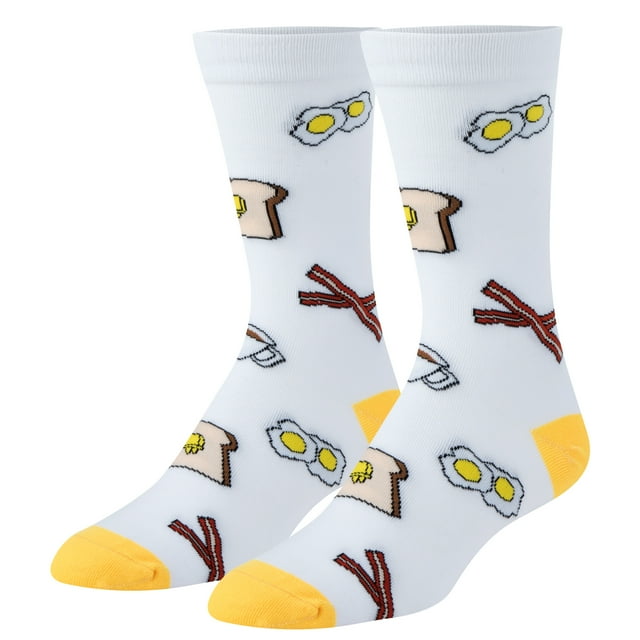 Crazy Socks, Womens, Food, Breakfast, Crew Socks, Novelty Silly Fun ...