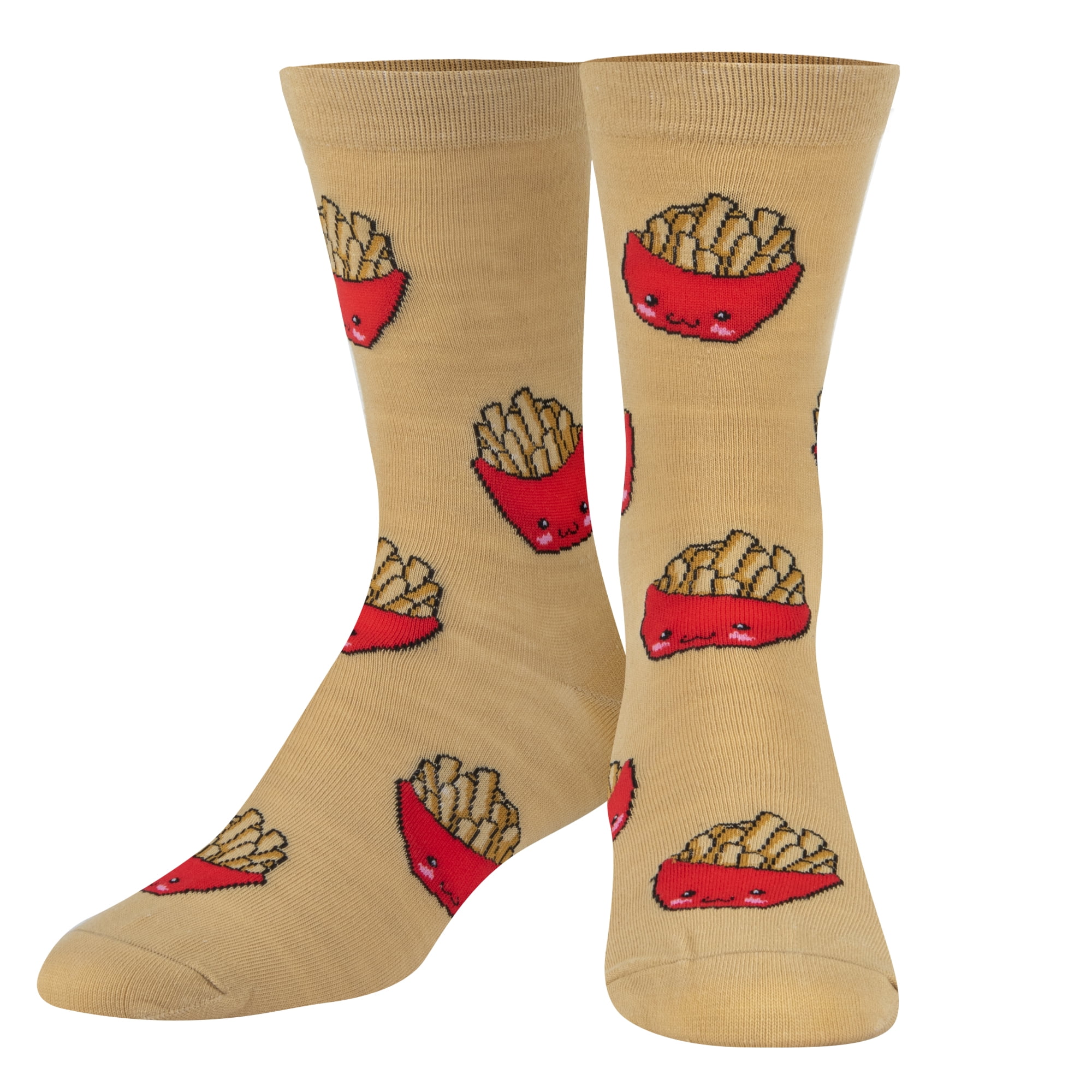 Crazy Socks, Womens, Food, Fries, Crew Socks, Novelty Silly Fun Cute ...