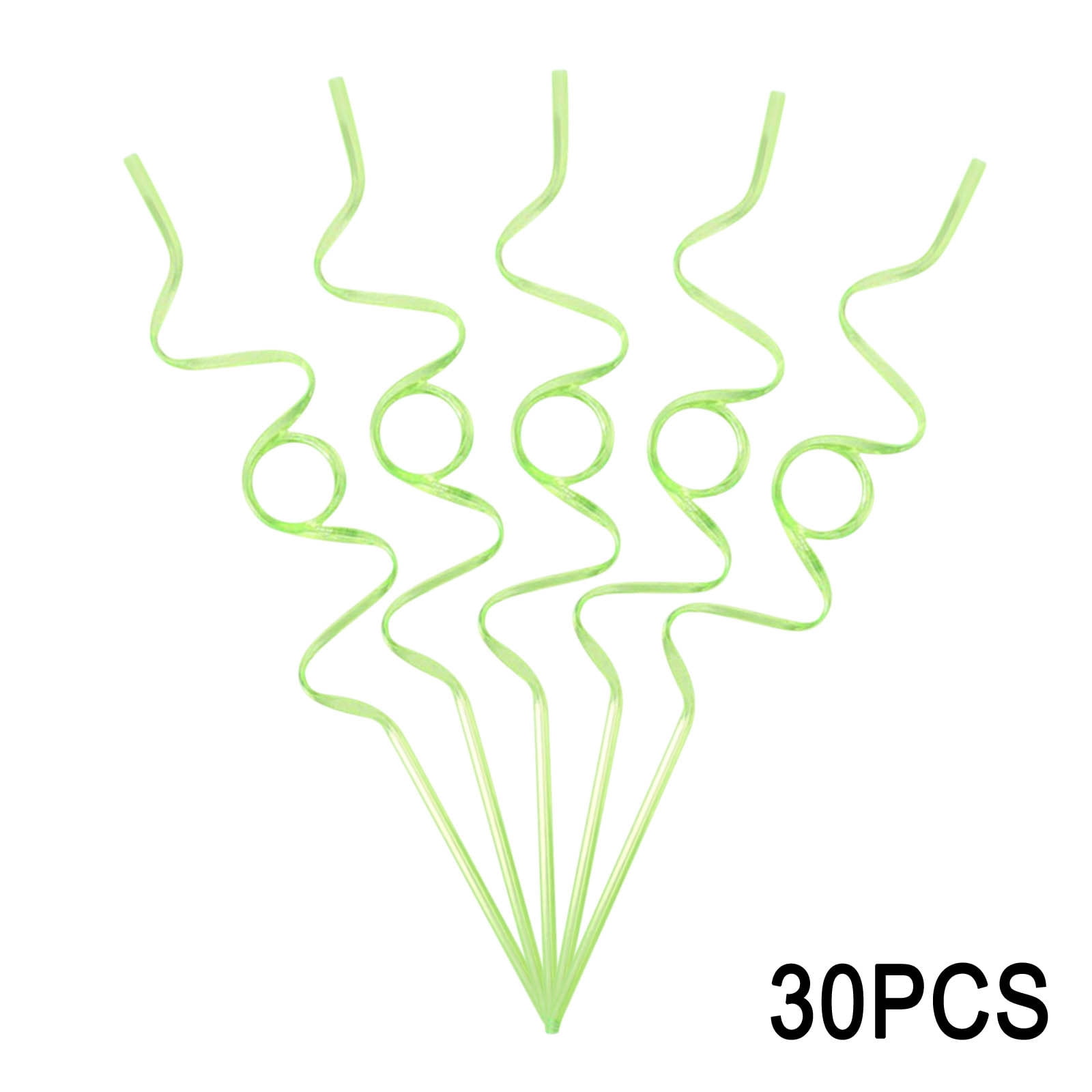 Crazy Straws,30 Pcs Plastic Reusable Drinking Straws Gifts &Adults ...