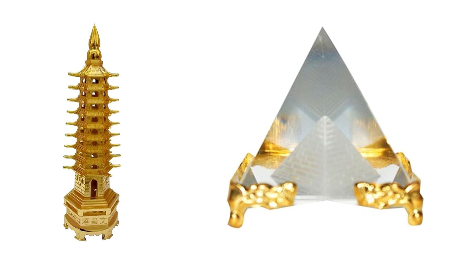 Crazy Sutra Feng Shui Power Combo Education Tower with Crystal Pyramid ...