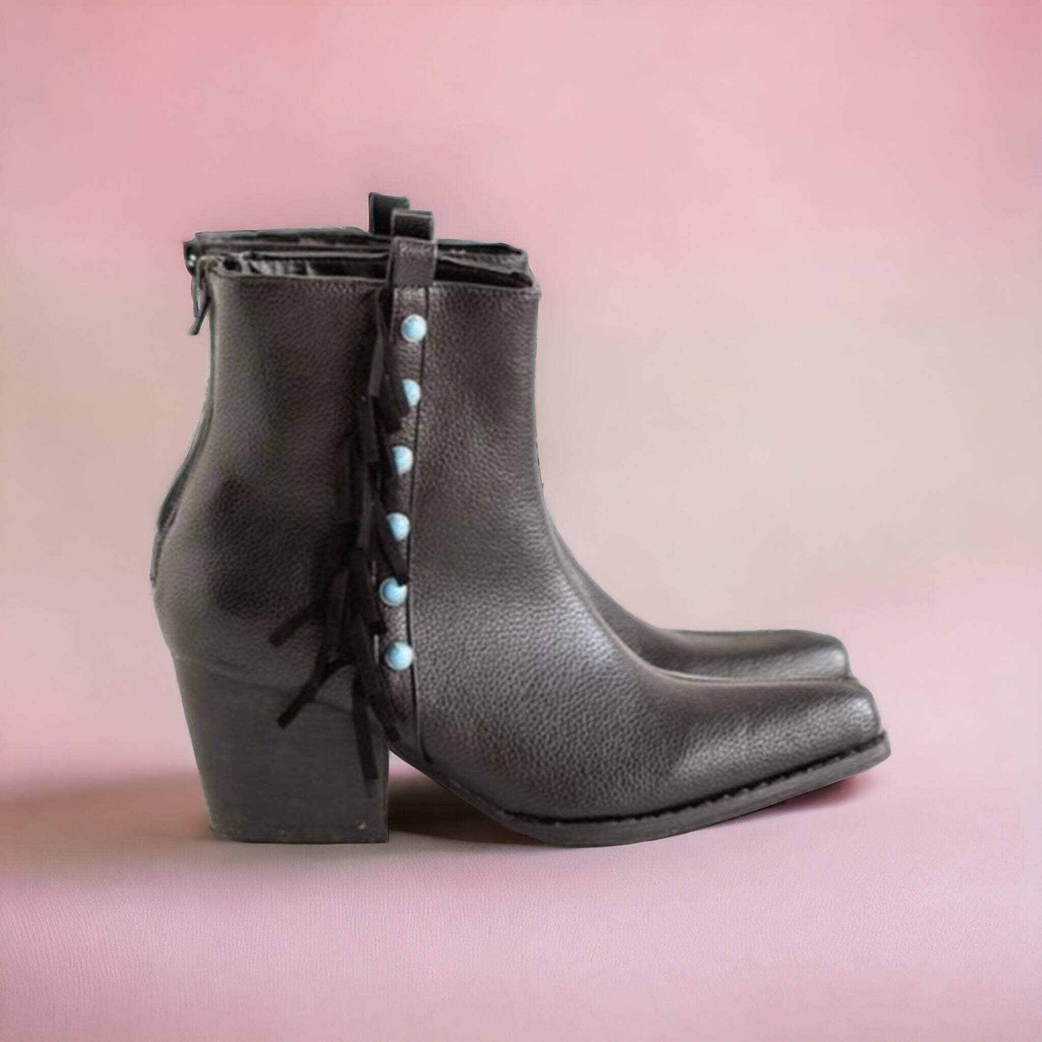 Crazy Train Boujee Western Fringe Boots - Walmart.com